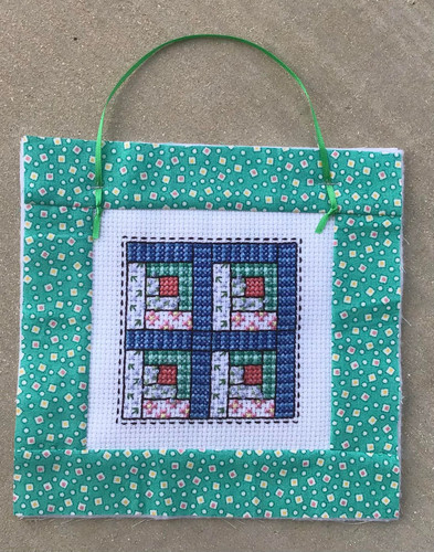 Log Cabin cross stitch | Calico Junction Inc