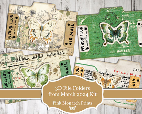 3D File Folders (March 2024) | Pink Monarch Prints
