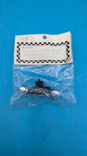 Scalextric W548 steerable front axle assembly with hubs for C66,67,72 ...