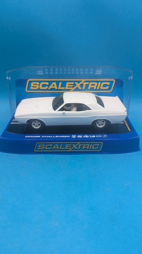 Scalextric C3444 Dodge Challenger Plain White | Scalextricman