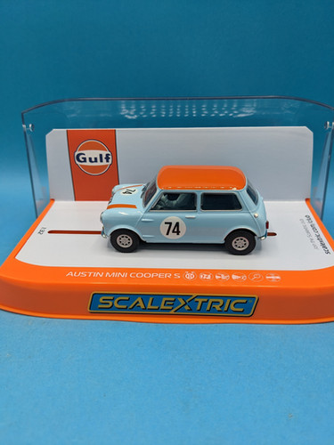 Scalextric C4325 Austin Mini Cooper S Gulf Edition | Scalextricman