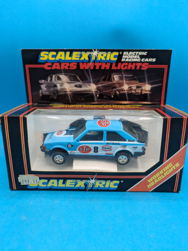 Scalextric C395 Skytravel XR3i with working headlights | Scalextricman