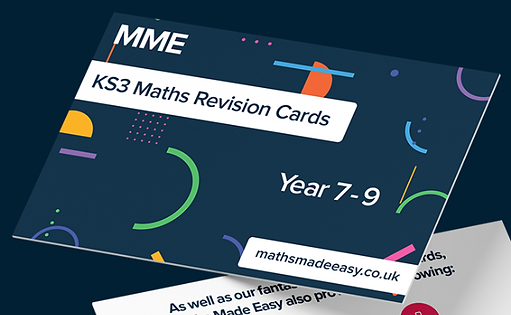 Maths Revision Cards | Maths Flash Cards