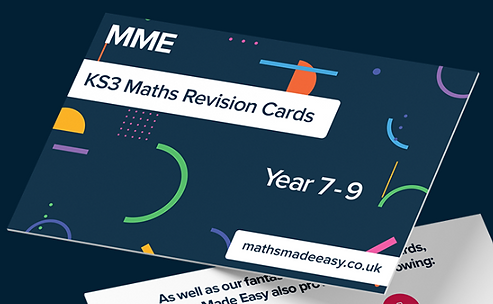 Maths Revision Cards | Maths Flash Cards