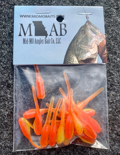 1.5” MO-AB Minnow Mid-Mo Cricket 18 pc Garlic Scented | Mid-Mo Angler Baits