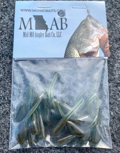 1.5” MO-AB Minnow Melon 18 pc Garlic Scented | Mid-Mo Angler Baits