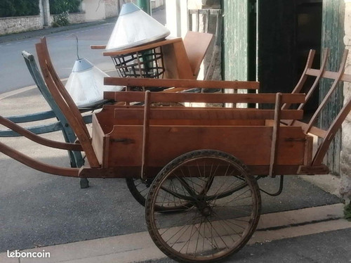 charette en bois | trouvaillejeanmarc