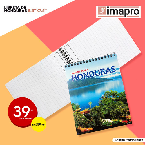 Libreta de Honduras | Imapro Honduras