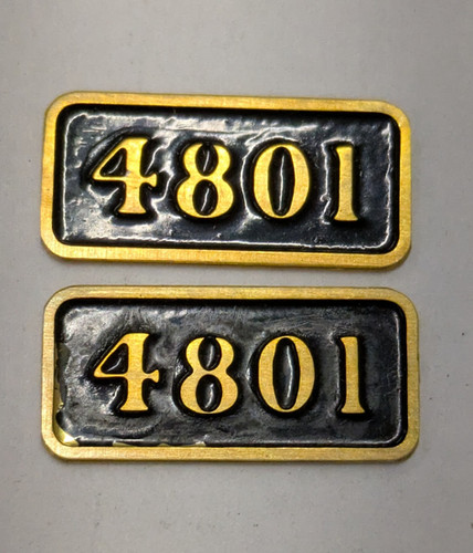 Numberplate 4801 | BARRETT STEAM MODELS