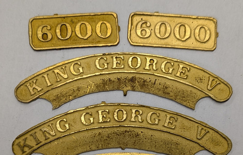 Nameplates King George v | BARRETT STEAM MODELS