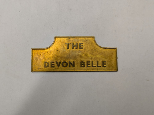 Nameplate The Devon Belle | BARRETT STEAM MODELS