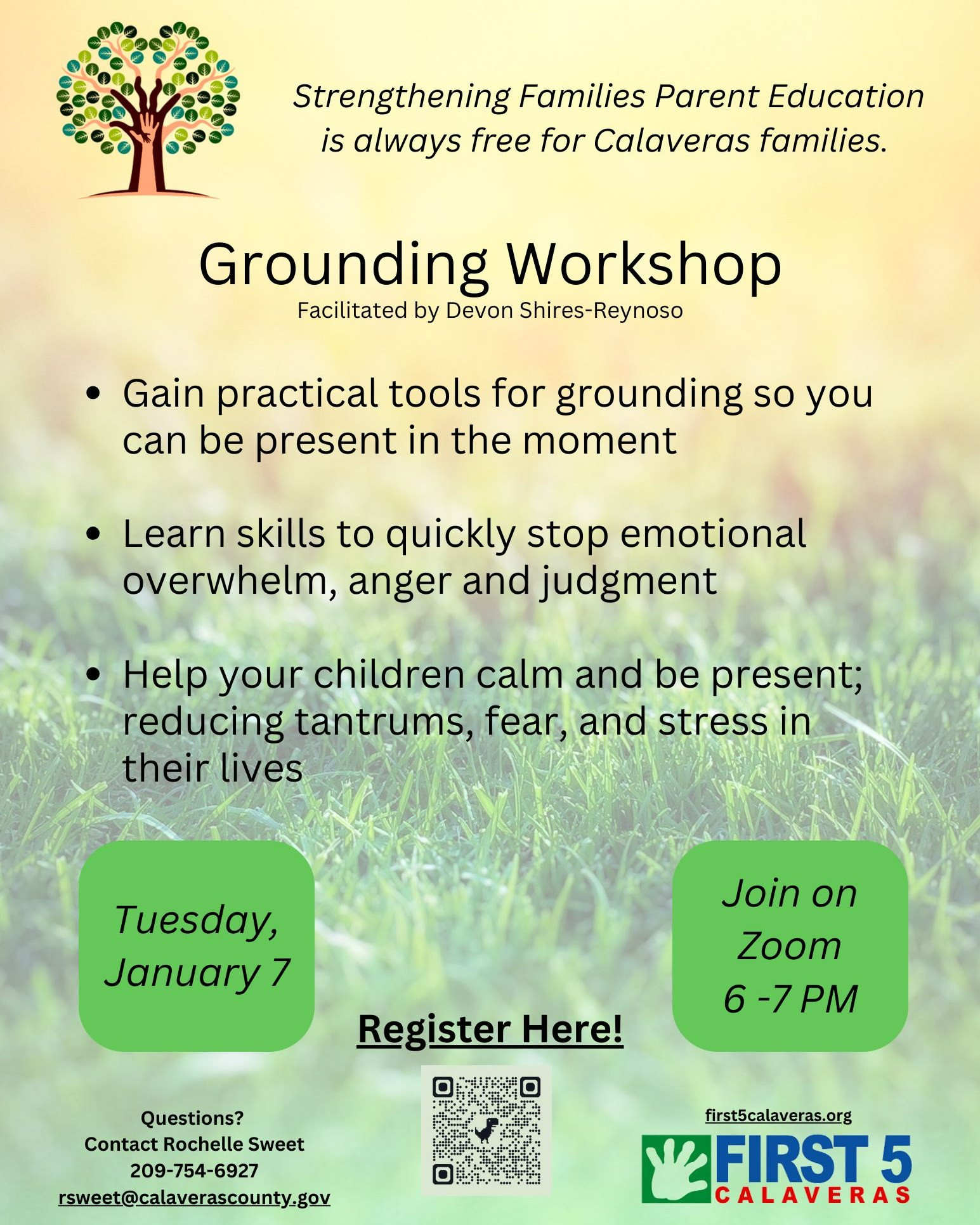 First 5 Calaveras - Grounding Workshop | Calaveras Chamber First 5 Calaveras - Grounding Workshop | Calaveras Chamber