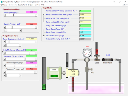 Hydraulic Components Sizing Calculator | CompuDraulic