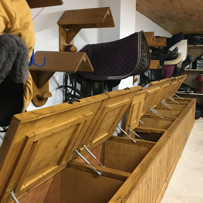 HOME | Bespoke Wooden Saddle Stand | Interior Design For Tack Rooms