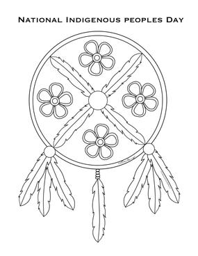 Colouring Sheets By Métis Artist Lisa Berry | Floral Feathers