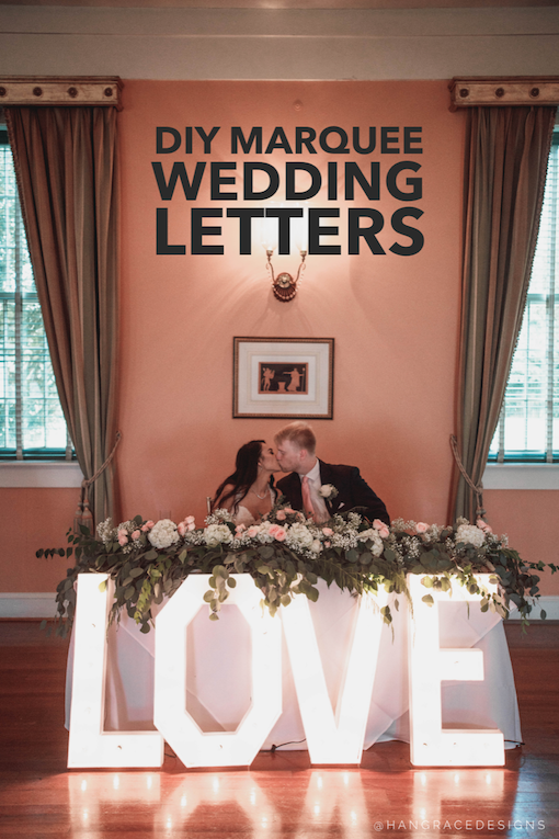 How to DIY a Light Up Wedding Love Sign - Big Marquee Letters