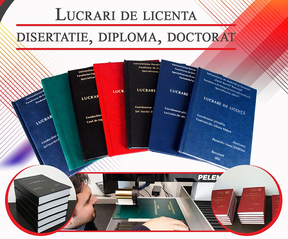 Coperti Licenta | Romera Print | București