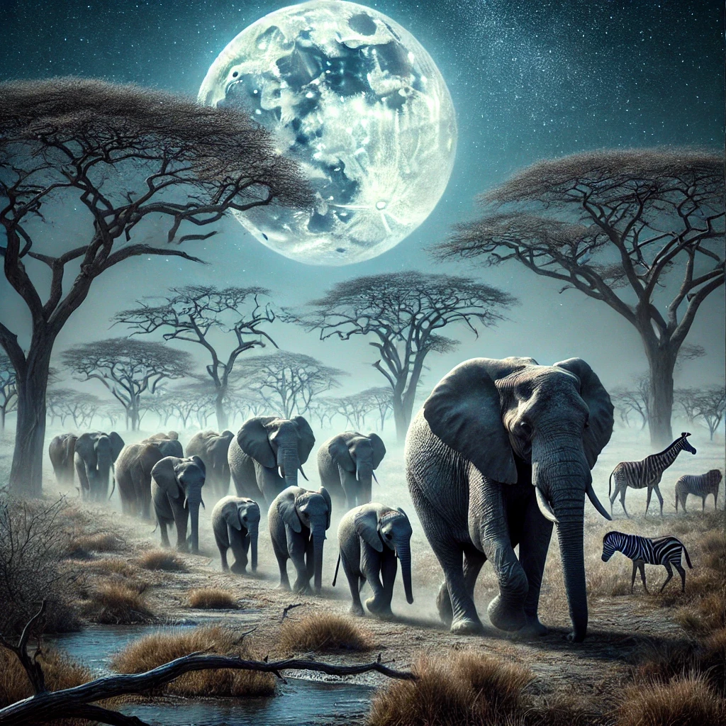 Os Elefantes Elegantes e Resilientes da Savana Angolana