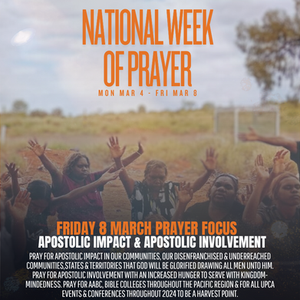 Australian Network of Prayer | Anoprayer | United Pentecostal Church ...
