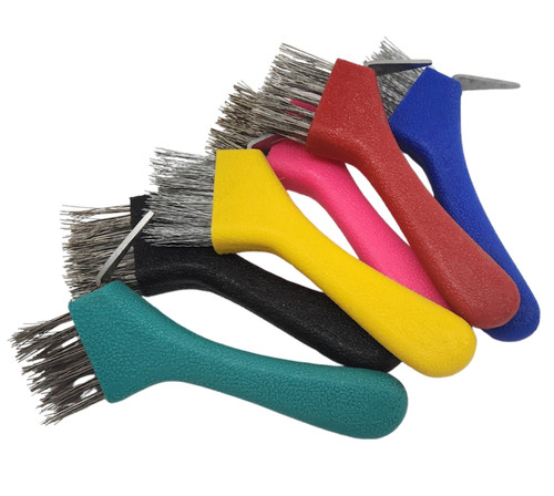 Hoofpick with wire brush | HappyHorseAustralia