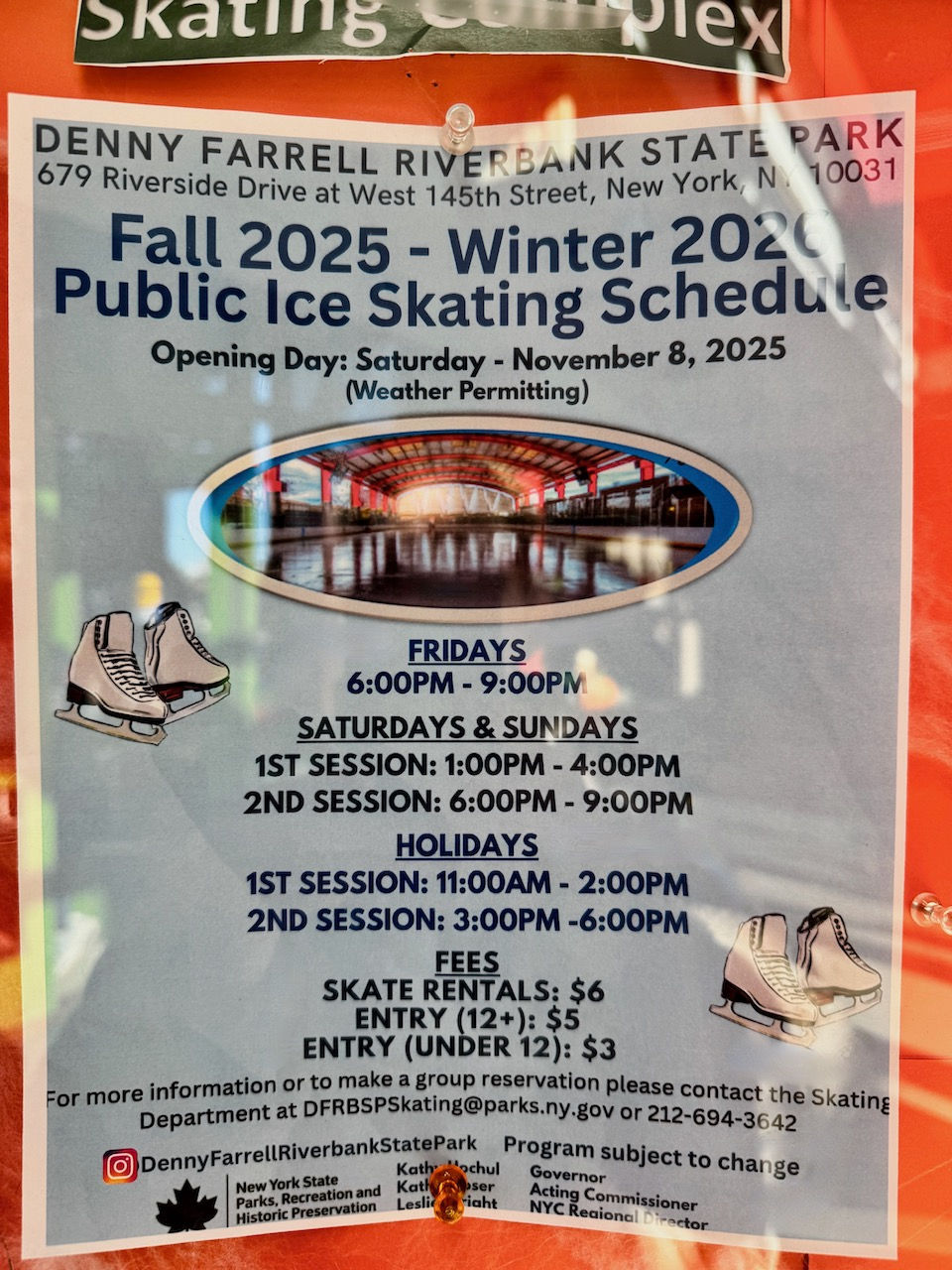 Ice Skating Season Kicks Off This Weekend at Denny Farrell Riverbank ...