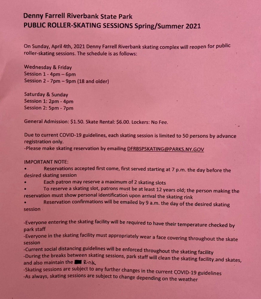 Harlem's only outdoor roller skating rink is now open for the season