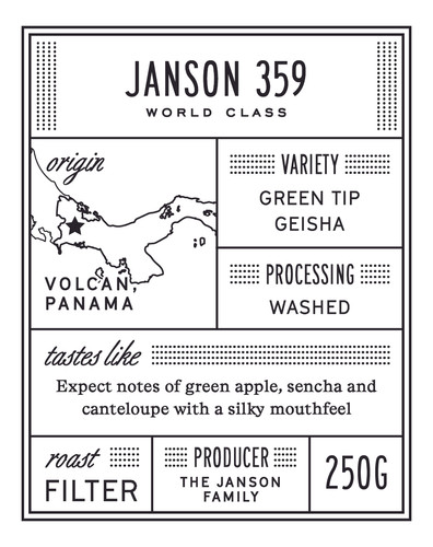 Manhattan Panama Janson 359 Whole Bean | Comet
