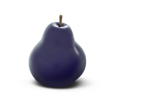 Brilliant Glazed Royal Blue Pear | QTD Ltd