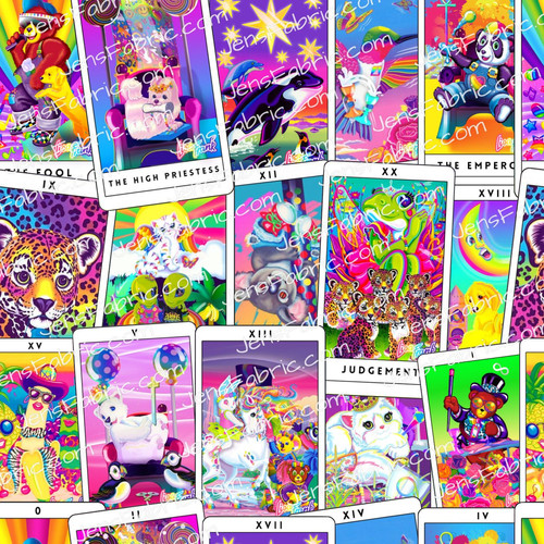 Lisa Frank Character Portraits fabric | Jen's Fabric