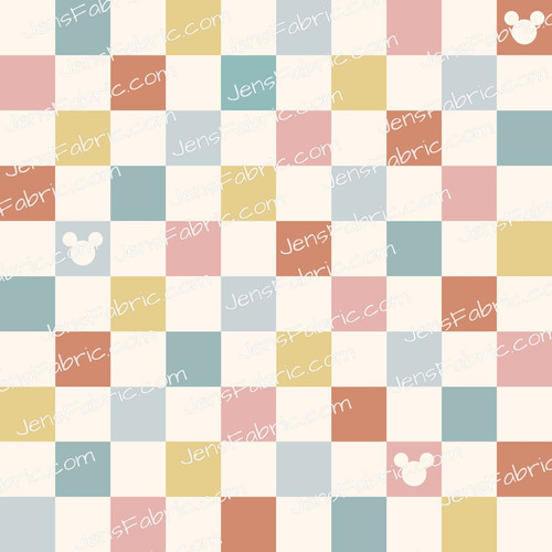 R13 Retro Mickey: mickey checker coordinate | Jen's Fabric