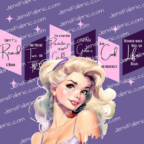 R23 Pin Up Princess: Rapunzel Panel | Jen's Fabric