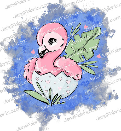 Flamingo Baby Panel | Jen's Fabric