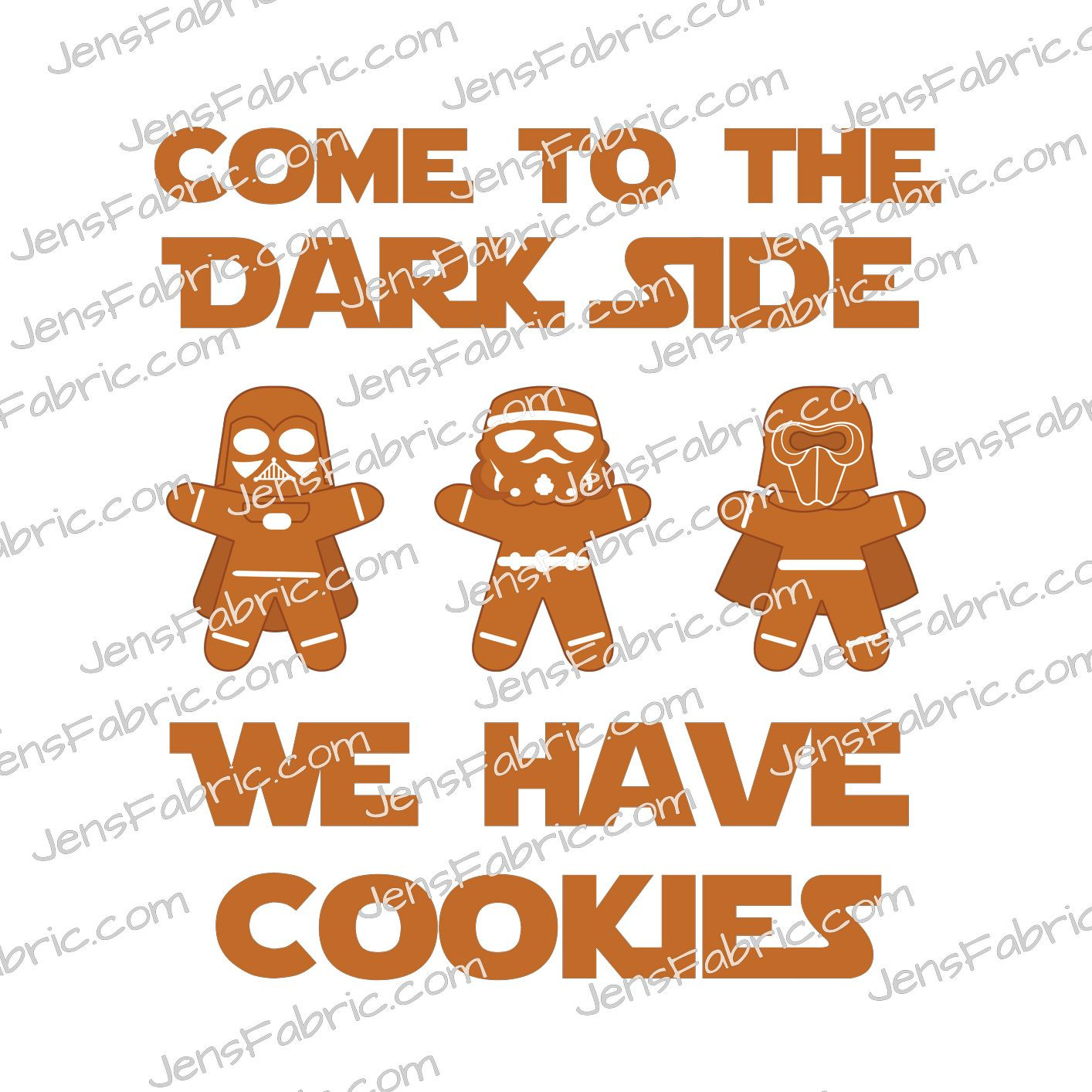 Dark Side Cookie Panel | Jen's Fabric