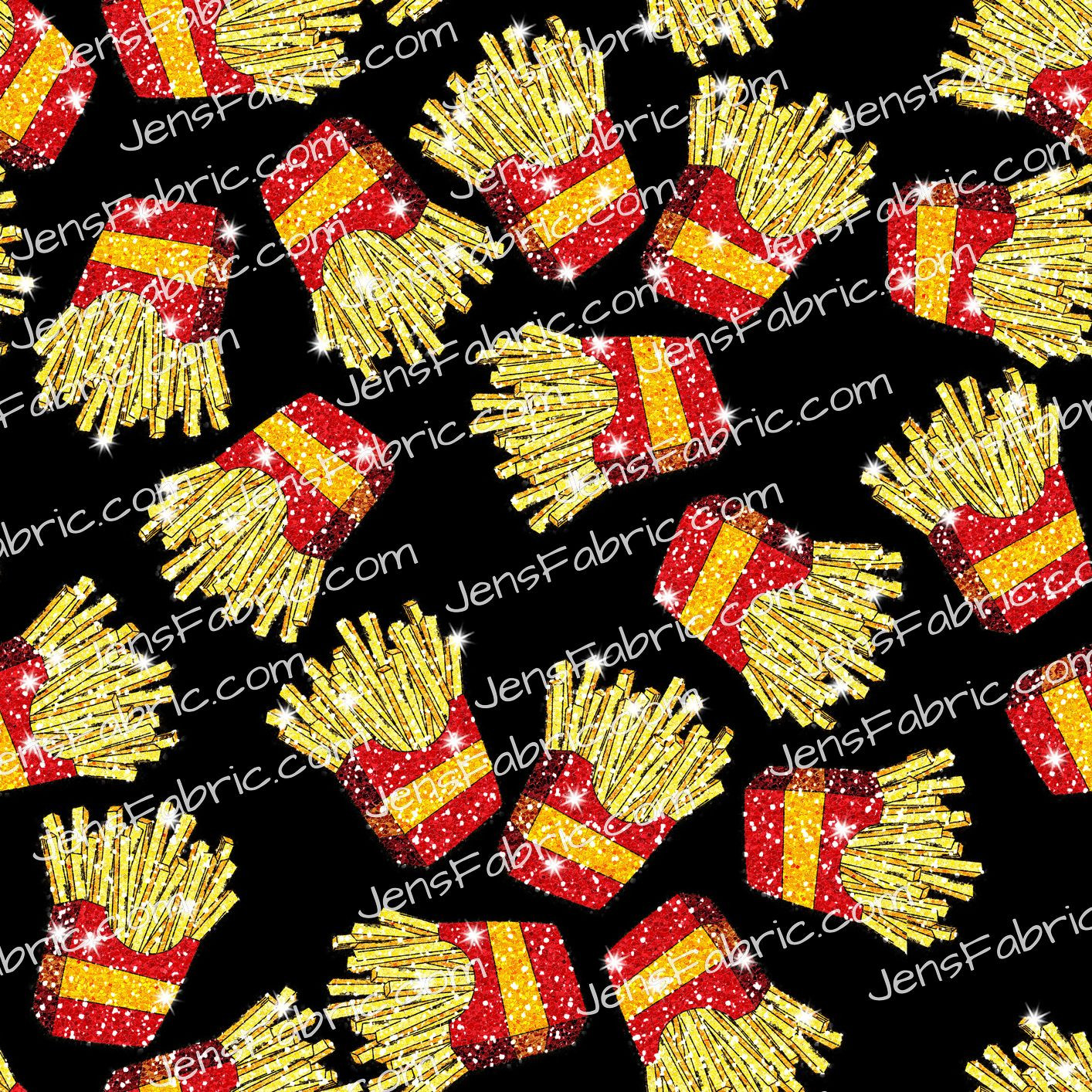 Glitter Fries toss | Jen's Fabric