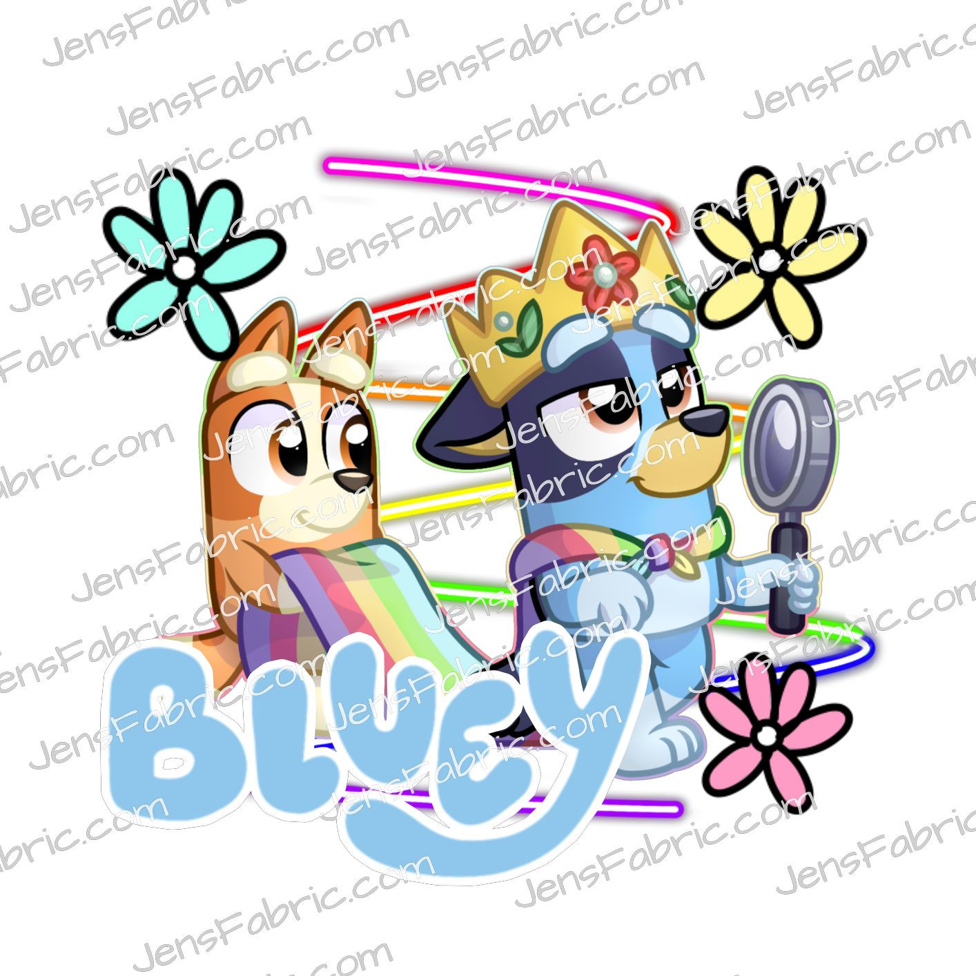 Bluey Royalty Panel | Jen's Fabric