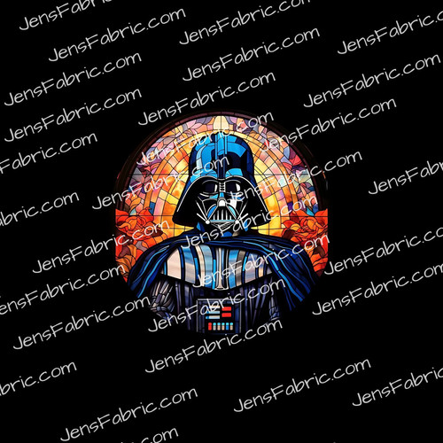 R29 Stained Glass Star Wars: darth vader panel | Jen's Fabric