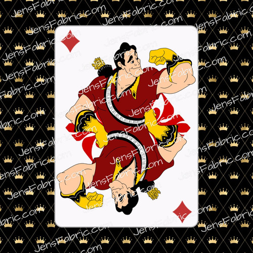 R13 Villain Playing Cards: gaston panel | Jen's Fabric