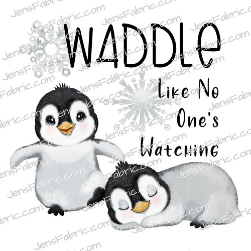 Waddle Penguin Panel | Jen's Fabric