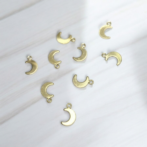14k Gold Filled Moon Charm | Permanent Jewelry Ca