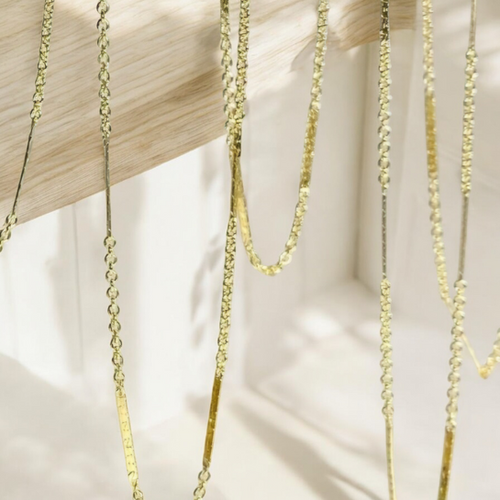 14k Gold Filled Dapper Bar Cable | Permanent Jewelry Ca