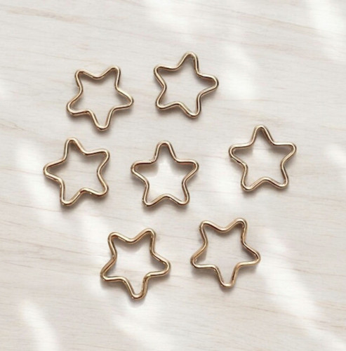 14k Gold Filled Hallow Star | Permanent Jewelry Ca