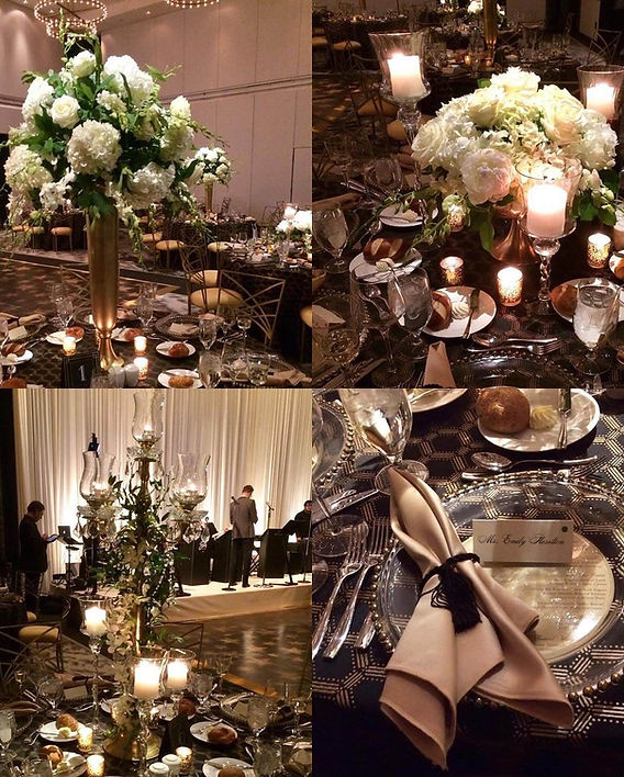 art deco table setting