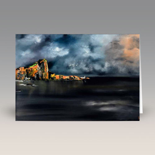 "Approaching Storm, Neist Point" by Liz Peck Greetings Card | We Frame It