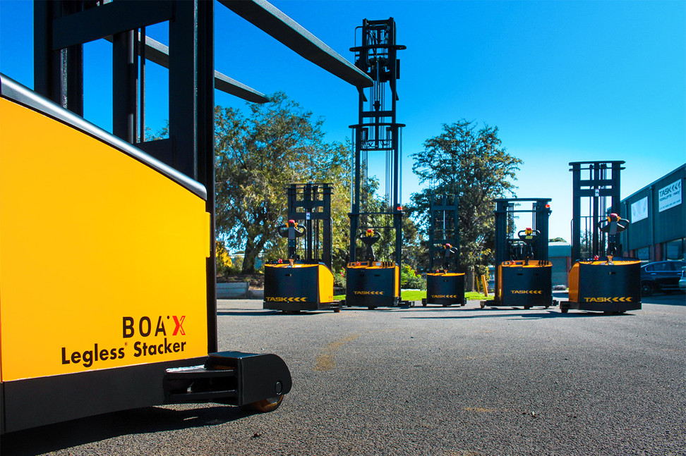 TASK Forklifts | Legless Stacker | Google BOA Landing