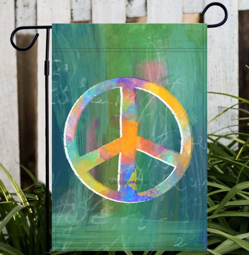 Peace Sign Garden & House Flags | MarianNixon