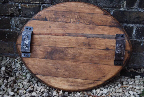 Large whisky barrel lid cheese board | Barrels & BespOak