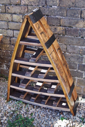 Barrel stave wine rack | Barrels & BespOak