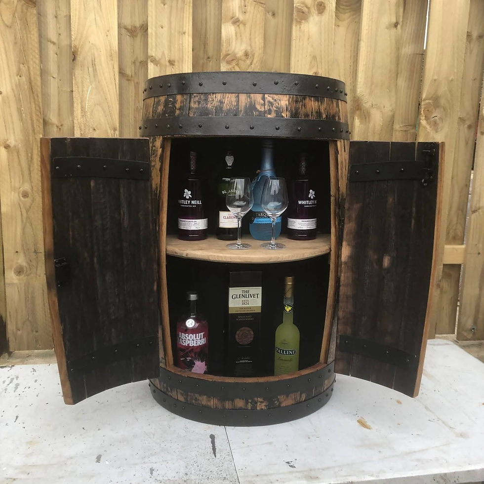 Whisky barrel drinks cabinet | Barrels & BespOak