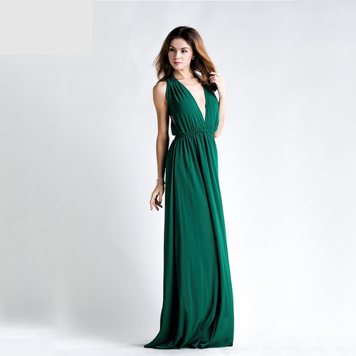 Plunge Green Gown | Store of the World