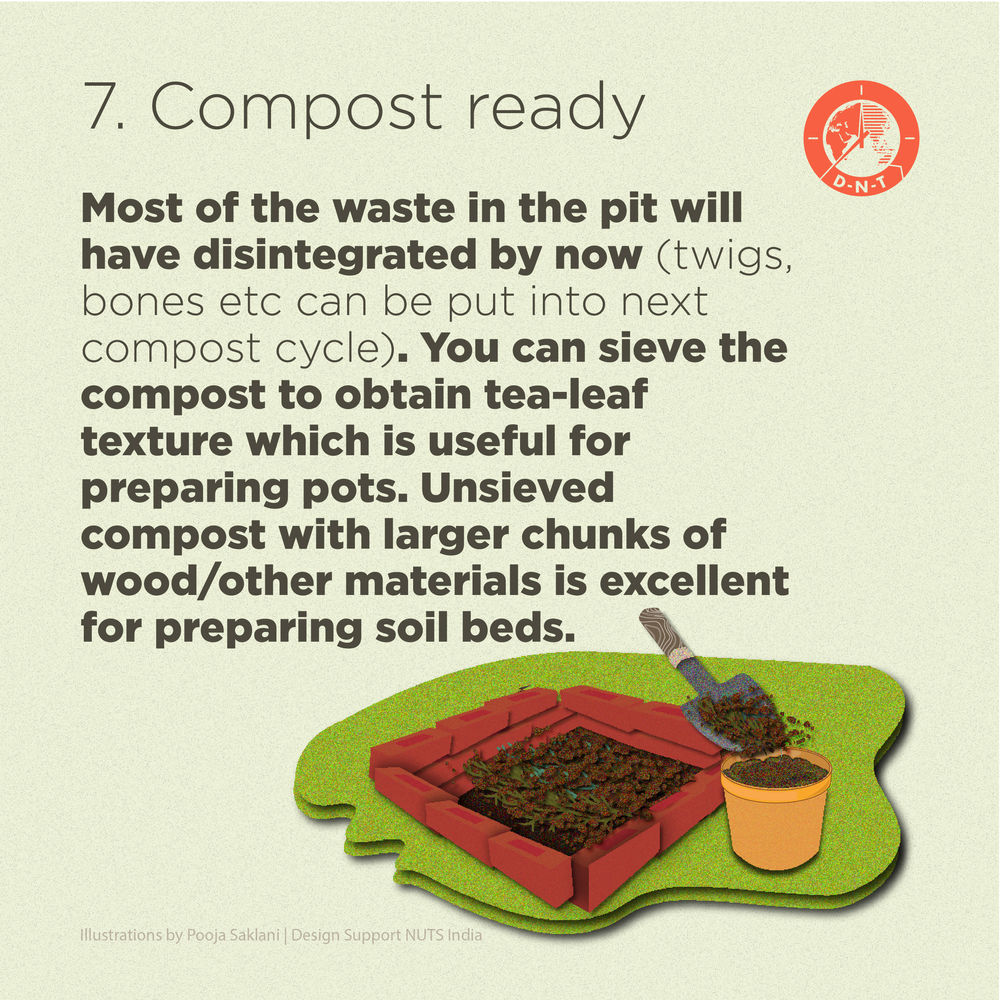 Make compost at home with pit composting!